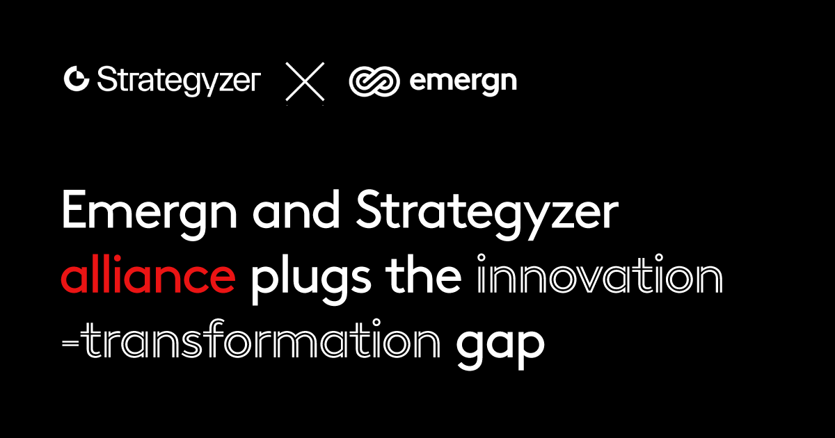 Emergn Strategyzer alliance plugs the innovation-transformation gap
